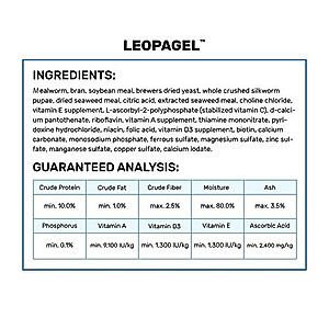 Hikari LeopaGel Food for Insect-Eating Reptiles, 2.11 oz (60g)