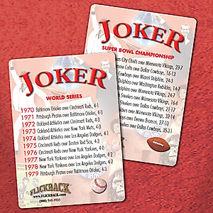 Flickback 1973 Trivia Playing Cards: 50th Birthday or Anniversary Cards