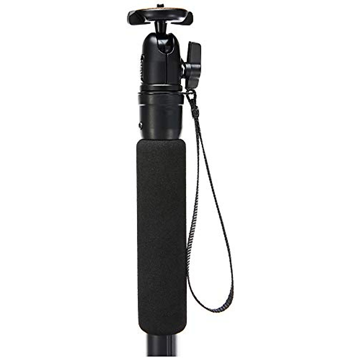 SLIK Lighty Pod III 5-Section Monopod with Mini Ballhead - Supports 6.6 lbs (3 kg), for Mirrorless/DSLR Sony Nikon Canon Fuji Cameras and More - Black (618-719)