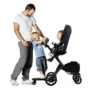 Stokke Xplory Sibling Board, Black - Allows Your Toddler to Ride Next to Their Sibling - Compatible with Stokke Xplory Strollers