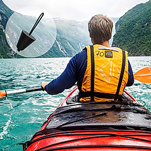 Hikeen 6 Pieces Kayak Plugs Scupper Plugs Kayak Drain Plugs with Lanyard Kayak Plugs for Sit on Top