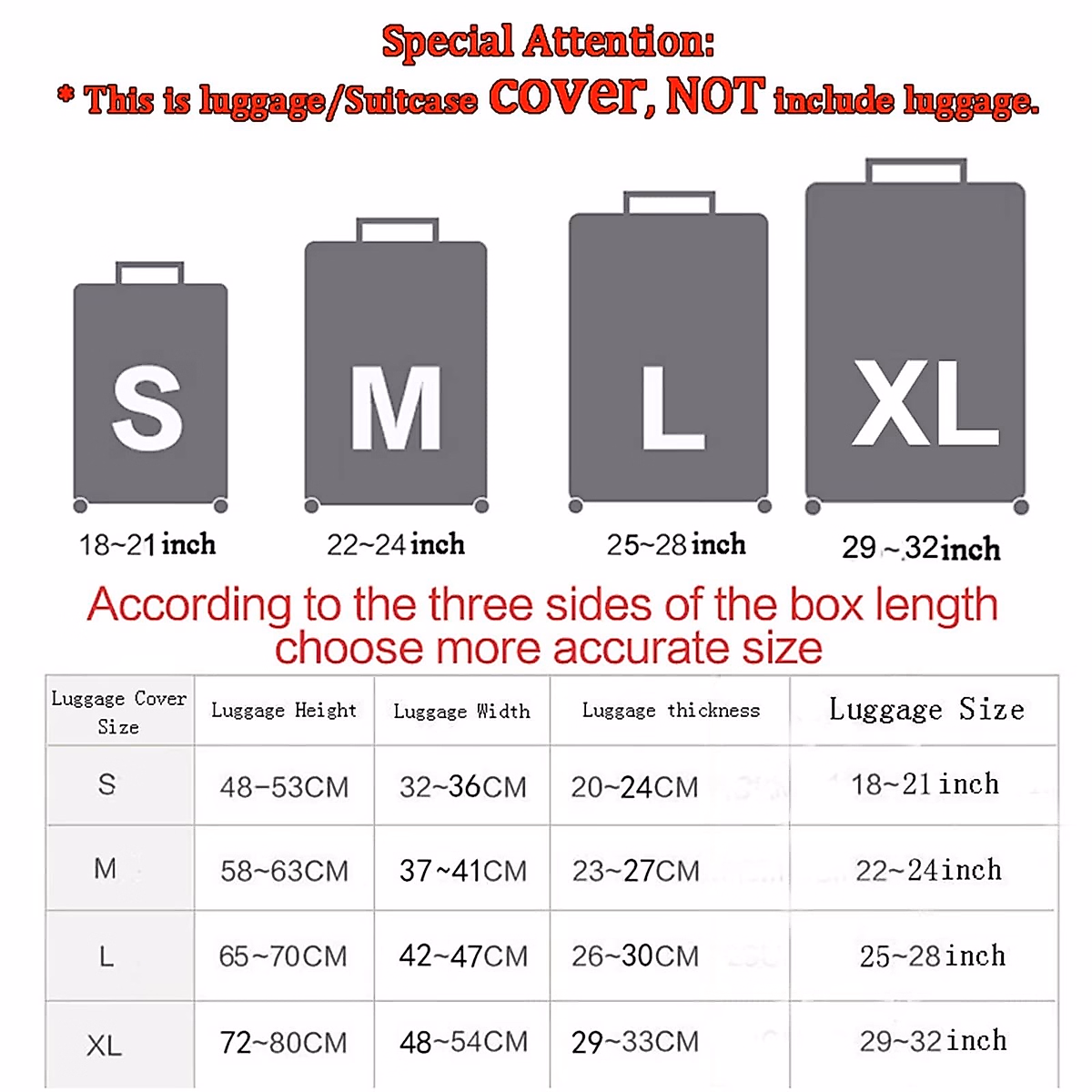 Upetstory Mushroom Luggage Cover Protector Suitcase Covers Travel Anti-scratch Spandex Baggage Covers Fits 25-28 Inch Luggage Hiking Camping Picnic School Travel