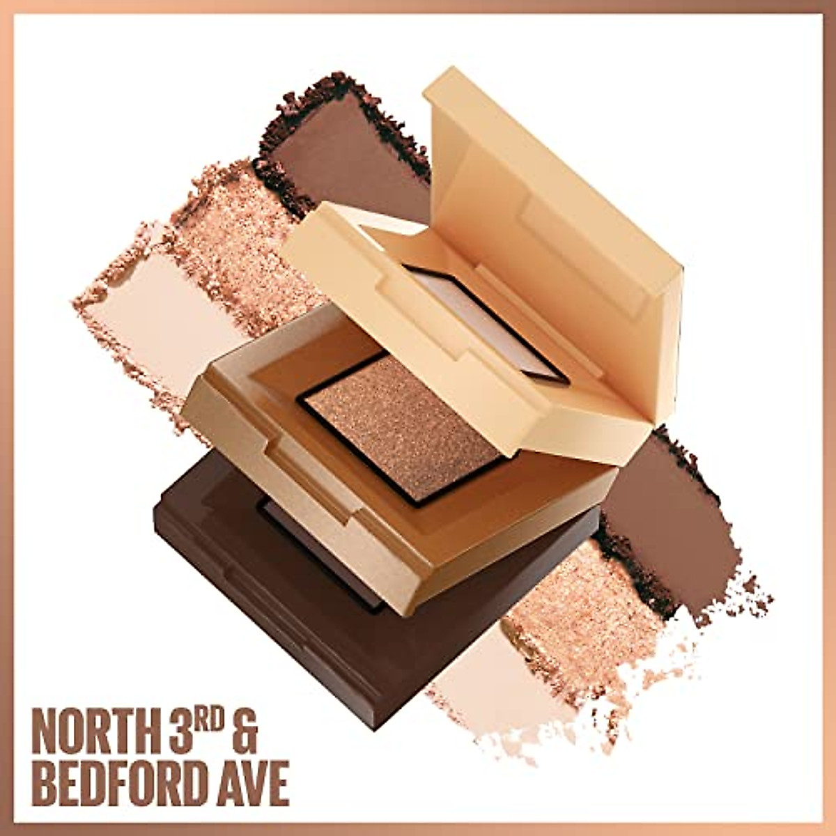 Maybelline New York Shadow Blocks Shadow Blocks Eyeshadow Palette, Stacked Eye Shadow Trio, North 3rd & Bedford Ave, 0.08 oz