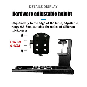 Keyboard Tray Under Desk, Pull Out Keyboard Tray with C Clamp, Computer Drawer for Typing, Ergonomic Desk Computer Keyboard Stand, Perfect for Home or Office