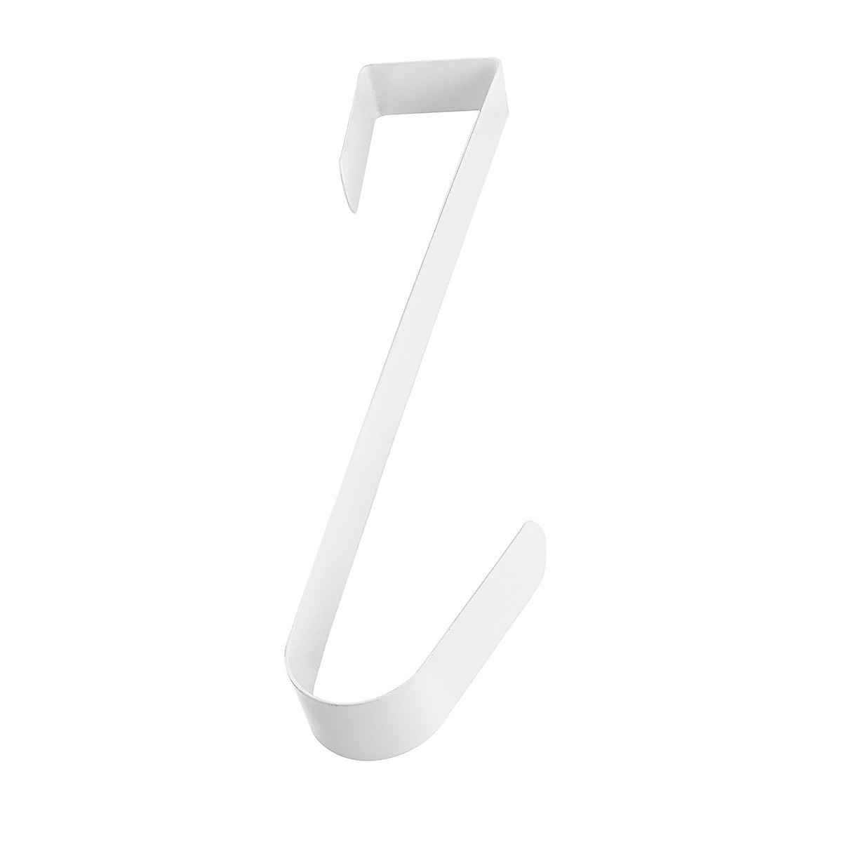 Super Z Outlet Metal Home Over The Door Wreath Hanger for Bathroom, Bedroom, Coats, Towels (15") (White)