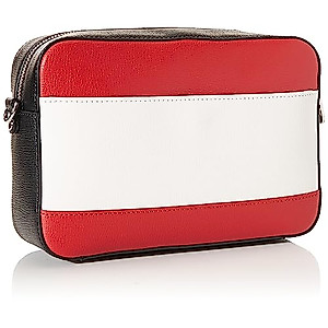 Karl Lagerfeld Paris Ikons Essential Crossbody, BK/RED CMO