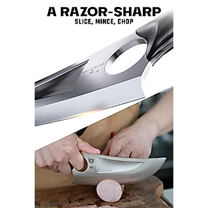 Dalstrong Chef & Utility Knife - 7 inch - Multi-Purpose - The Venator - Gladiator Series R - 7CR17MOV High Carbon Steel - Razor Sharp - G10 Handle - w/Sheath - NSF Certified