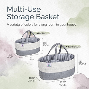 KiddyCare Diaper Caddy Organiser Grey Regular Size