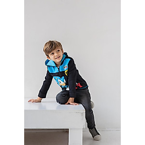 SEGA Sonic The Hedgehog Little Boys Fleece Half Zip Hoodie Black 7