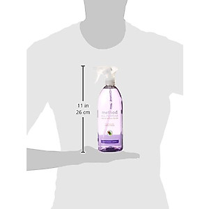 Method All-Purpose Cleaner Spray, French Lavender, Plant-Based and Biodegradable Formula Perfect for Most Counters, Tiles and More, 28 Fl Oz, (Pack of 1)