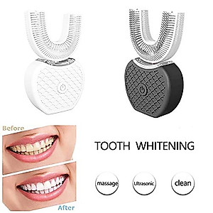 Automatic Sonic Teeth Whitening With Nano Cold Light,New 2-in-1Professional Kit for White Teeth, IPX7 Waterproof Portable Toothbrush