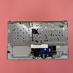 Replacement for HP 17BY 17-by 17CA 17-CA Laptop Upper Case Palmrest Backlit Keyboard Touchpad Assembly Part with ODD L92783-001 6070B1308113 Top Cover Sliver 2020 Year