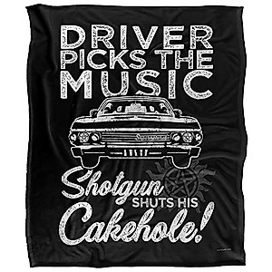 Supernatural Driver Picks Music Officially Licensed Silky Touch Super Soft Throw Blanket 50" x 60"