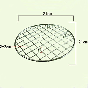 Summerdaisy Durable Stainless Steel Round Baking Barbecue Rack Multi-Purpose Wire Food Steamer/Cooking/Baking/Steaming Rack/Stand(with legs)