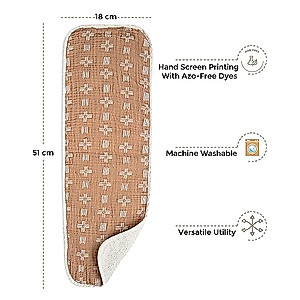 Crane Baby Soft Muslin Burp Cloth, Lightweight and Absorbent Burp Cloth for Boys and Girls, Safari Animal, 3 Piece, 7” x 20”