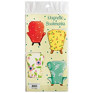 Cozy Colorful Chair Chapter Book 2.5 x 2 Vinyl Decorative Magnetic Bookmark