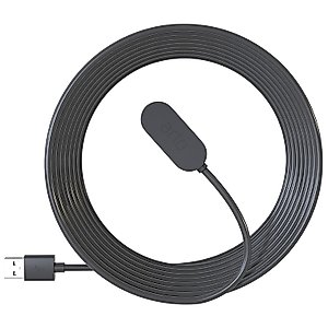 Arlo Indoor Magnetic Charging Cable - Arlo Certified Accessory - 8 ft, Works with Arlo Pro 5S 2K, Pro 4, Pro 3, Pro 4 XL, Ultra 2, Ultra, Ultra 2 XL, Go 2 and Floodlight Cameras, Black - VMA5001C