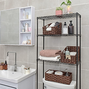 GRANNY SAYS Bundle of 2-Pack Wicker Baskets for Organizing & 2-Pack Wicker Shelf Storage Baskets