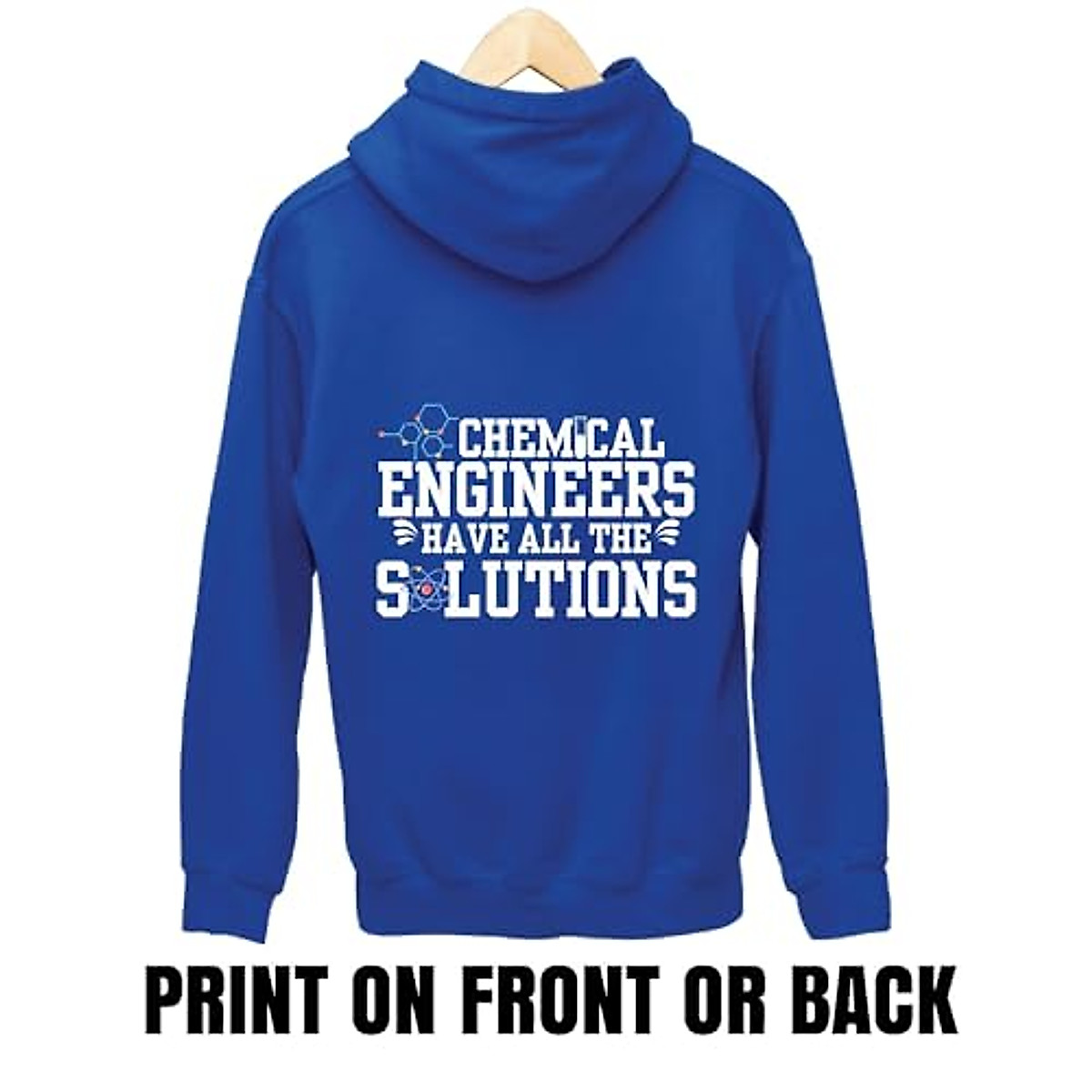 Wonderful Gifts for Chemical Engineers Graduates and Students Black and Muticolor Unisex Hoodie