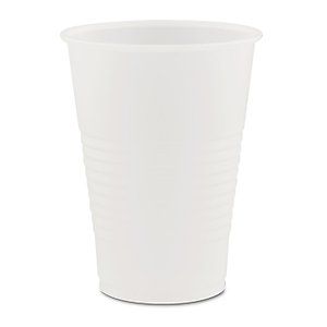 Dart Y7 7 oz Trans Ribbed Wall PS Cup (Case of 2500)