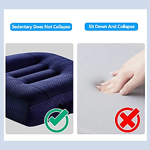 JYBBGO Adult Booster Seat for Car, Cushion Heightening Height Boost Mat, Breathable Mesh Portable Car Seat Pad Angle Lift Seat for Car, Office,Home