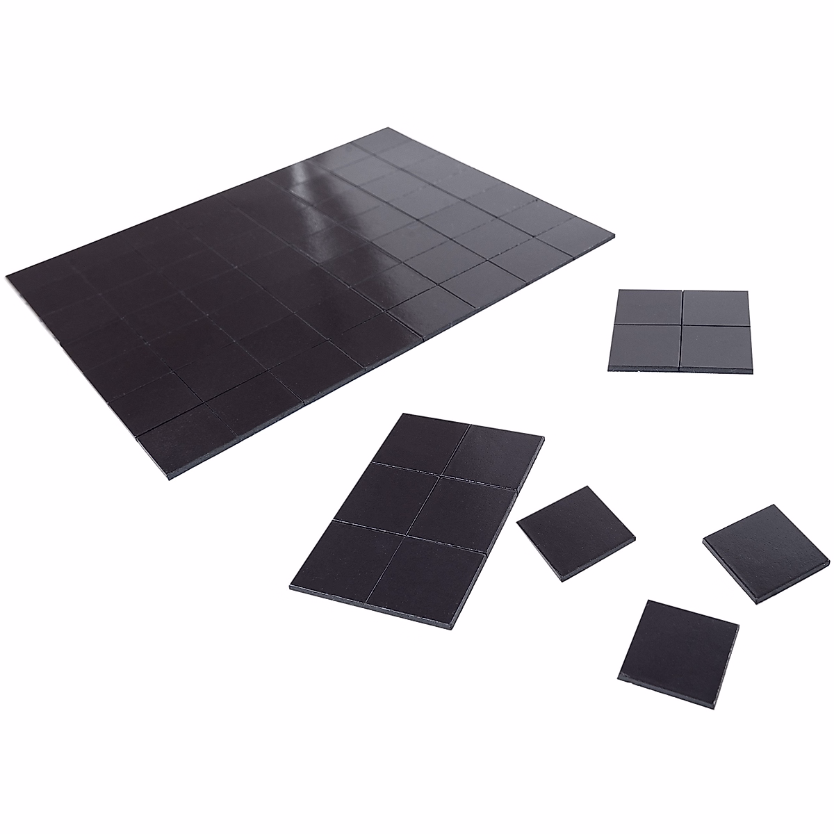 Magnefic Magnetic Squares, 1 Tape Sheet of 70 Magnetic Squares (Each 20x20x2mm), Magnet on one Side, Self Adhesive on The Other Side. Perfect for Fridge Organisation, Art Project, Vision Board