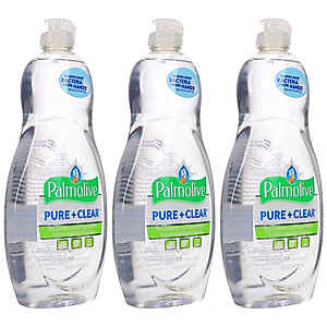 Palmolive Pure plus Clear Ultra Concentrated Dish Liquid, 20 Ounce, Pack of 3