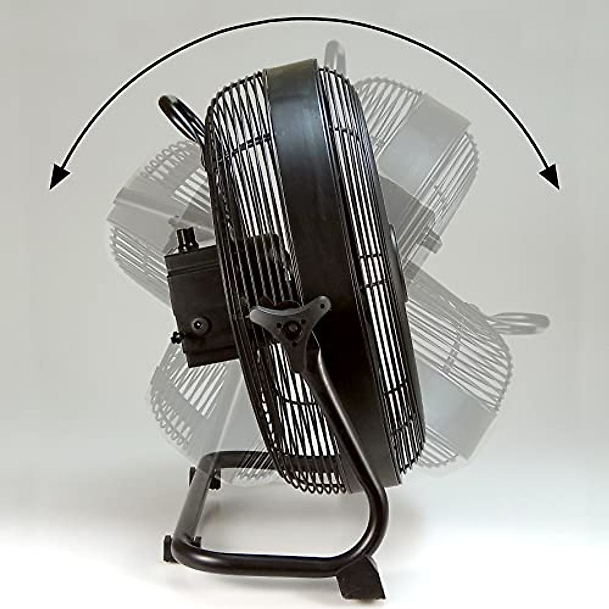 HydroMist 12" Cool n Go Cordless Rechargeable Outdoor Fan, Ultra-portable and Rechargeable Battery-Powered Fan, USB Charging Port, Outdoor-Rated, Black