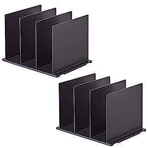 Yamazaki Handbag Home Purse Bag Divider Shelf | Plastic | Closet Organizer, One Size, Black