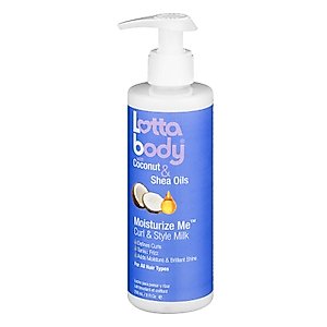 Lottabody, Coconut Oil and Shea Moisturize Me Curl & Style Milk, Defines Curls, Anti Frizz, Adds Moisture & Shine 8 Fl Oz