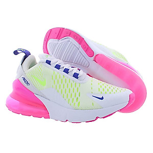 Nike Women's Air Max 270 White/Volt-Pink Blast (DH0252 100) - 10