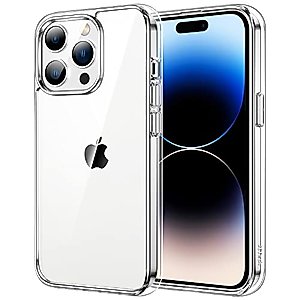 JETech Case for iPhone 14 Pro Max 6.7-Inch (NOT for iPhone 14 Pro 6.1-Inch), Non-Yellowing Shockproof Phone Bumper Cover, Anti-Scratch Clear Back (Clear)