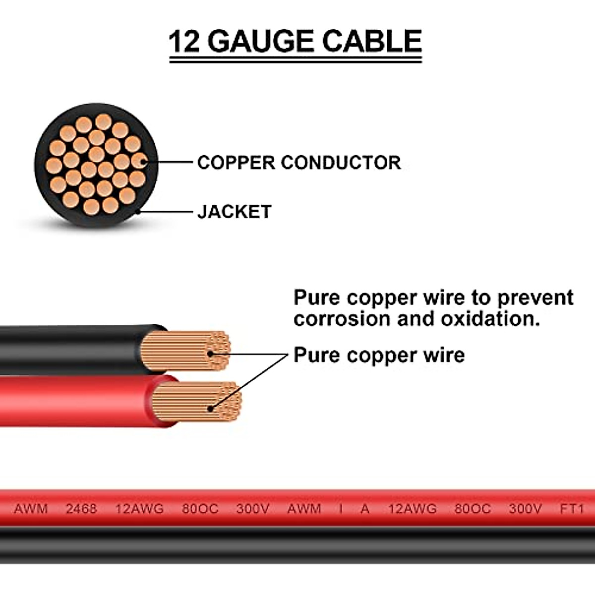 iGreely SAE to XT60 Connector Cable Solar Panel Adapter for Portable Power Station Solar Generator Charger 12AWG 6Ft 1.8M