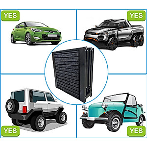 VEMJO Dog Ramp for Car SUV Truck Folding in Four-Fold Pet Ramp Dog Car Ramp Dog Stairs Cat Ramp Portable Dog Steps for Bed for Small Medium and Large Dogs Supports to 200lbs (Dark Grey)