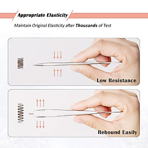 LANKIZ Eyelash Extension Tweezers Set 5 PCS for Eyelash Extensions Stainless Steel Lash Tweezers for Volume Lash Extensions-Rose Gold pinzas para pestaas pelo a pelo