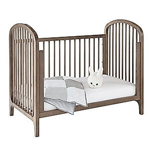 Contours Elston 3-in-1 Convertible Standard Baby Crib, Converts from Baby Crib to Toddler Bed and Daybed, Fits Standard Full-Size Crib Mattress, Easy to Assemble - Antique Gray-Brown