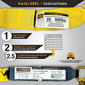 KwikSafety - Charlotte, NC - PYTHON [External Shock Absorber] Double Leg 6ft Safety Lanyard OSHA ANSI Fall Protection Restraint Equipment Snap Rebar Connectors Construction Arborist Roofing