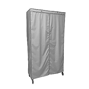 Formosa Covers | The Original Storage Shelving Unit Cover, Keep Garage, Closet, Medical Office, Kitchen, Yard Neat | Wire Steel Metal Shelf Accessories Fits Racks 36" W x 18 D x 72 H (Cover Only Grey)