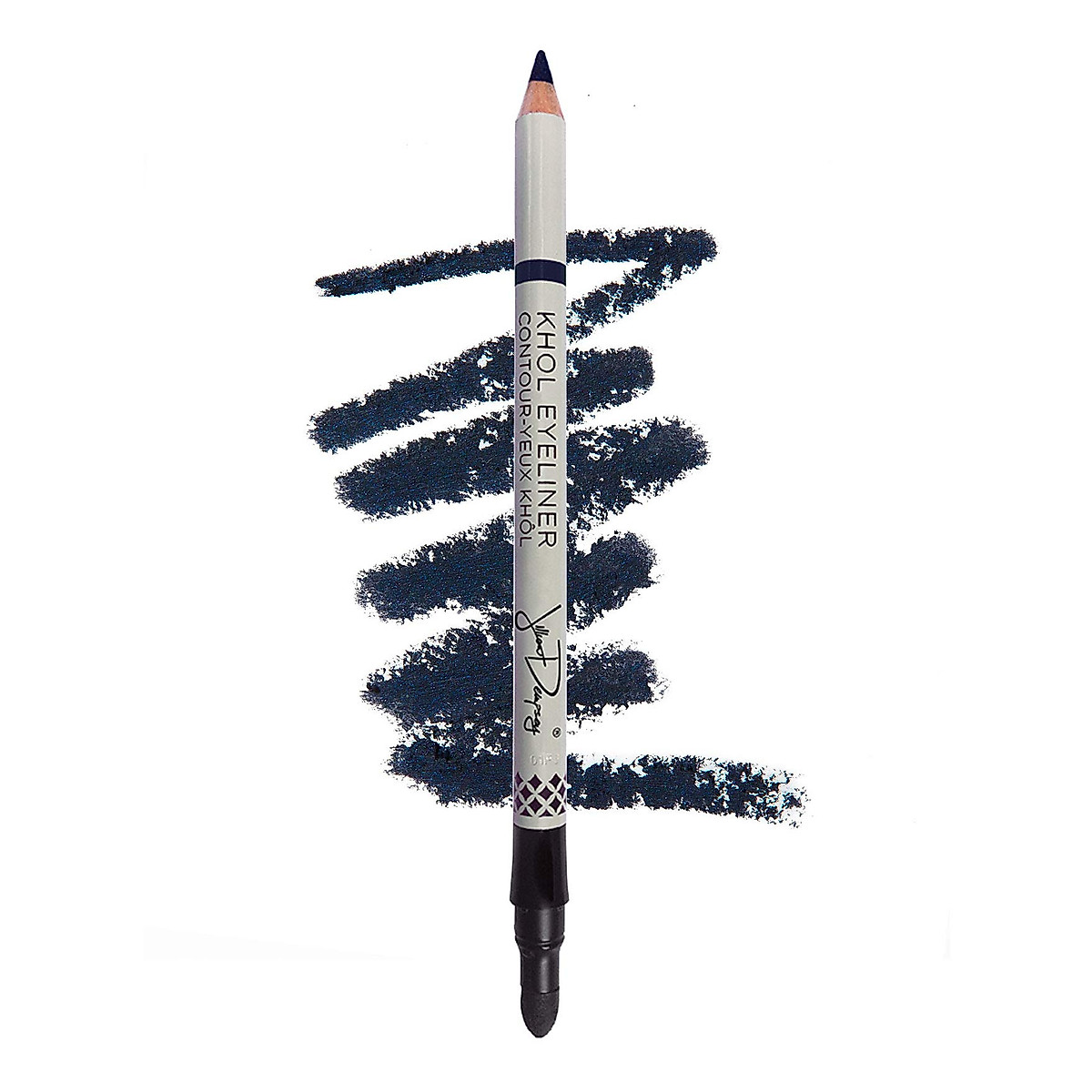Jillian Dempsey Khôl Eyeliner | Waterproof Eyeliner Pencil with Built-in Smudger | Long-Lasting Intense Color I Black Sapphire