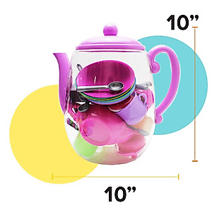 Boley Kitchen Toys Tea Party Set - Includes 1 Tea Pot and 38 Tea Accessories - Educational and Pretend Play Toys for Kids, Children, Toddlers - Durable Plastic Toy Set for Boys and Girls