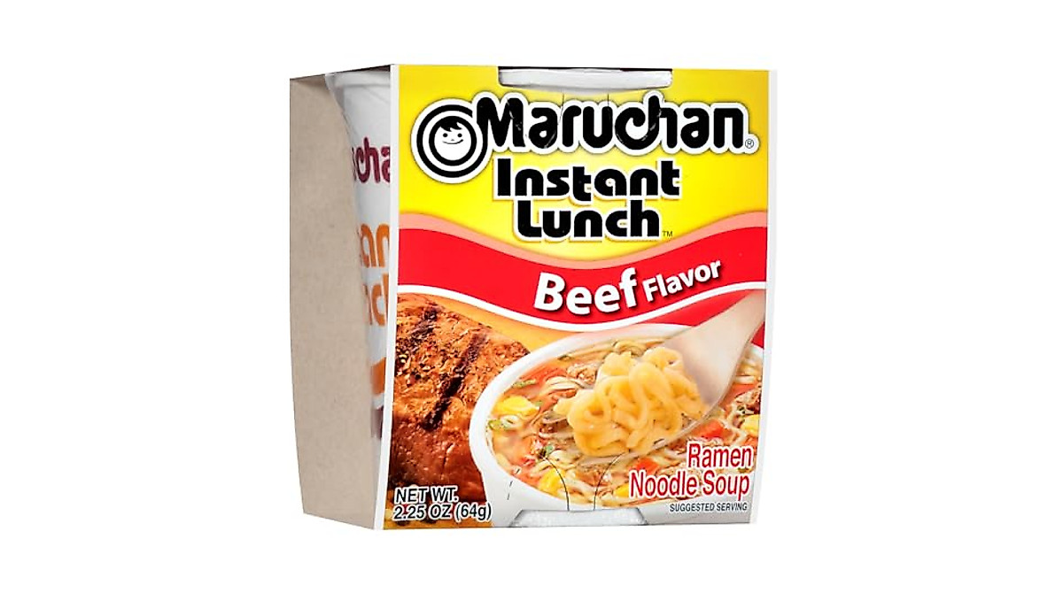 Maruchan Instant Lunch Beef - 12 Cups, Ready in 3 Min
