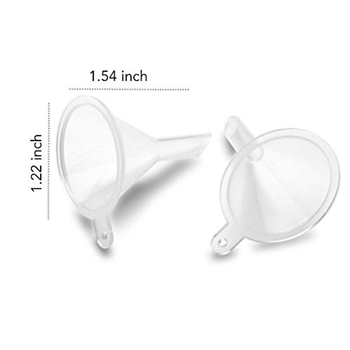 Mini Funnel 5-Pack for Lab Bottles, Sand Art, Perfume, Spice, Powder, Essential Oil, Recreational, Kitchen Food Grade Small Plastic