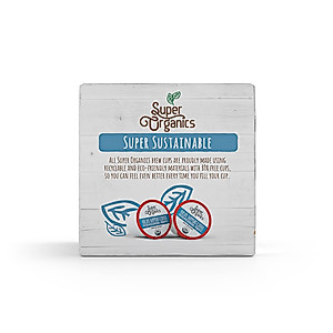 Super Organics Focus Support Coffee Brew Cups With Superfoods & Probiotics, Keurig K-Cup Compatible, Adaptogens, Medium Roast, USDA Certified, Vegan, Non-GMO, 10 count