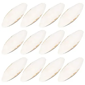 iplusmile Natural Cuddle Bone Parrot Chew Toys Chewing Cuttlefish Bone Bird Cuttlebone for Parakeets Cockatiel Macaw Conur (10cm, 12pcs)