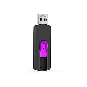 VICFUN 10 Pack 128MB USB Flash Drives USB 2.0 Flash Drive Slide Retractable USB Memory Stick 128MB, Multi-Color Pack