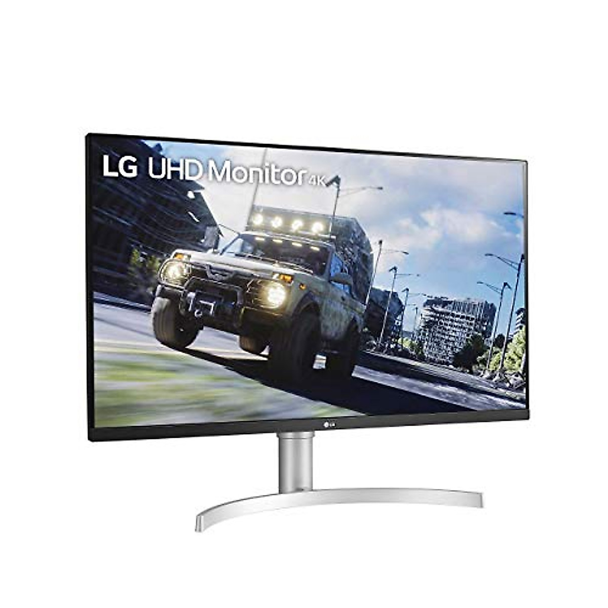 LG 32UN550-W 32-Inch UHD (3840 x 2160) VA Monitor with HDR 10, AMD FreeSync and Itle/Height Adjustable Stand (31.5" Diagonal), Silver (Renewed)