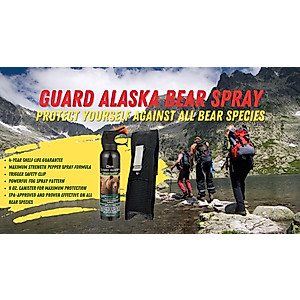 Bear Guard Alaska Bear Pepper Spray 9 Ounce Can with Nylon Holster