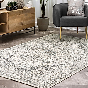nuLOOM Tanith Vintage Medallion Area Rug, 11x15, Cream