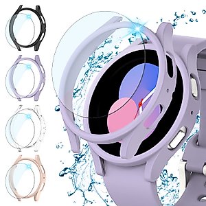Rc-Z Screen Protector Case for Samsung Galaxy Watch 5/Galaxy Watch 4 40mm, [4+4Pack] Bumper & Face Cover Replacement for Galaxy Watch 5/Galaxy Watch 4 40mm Accessories