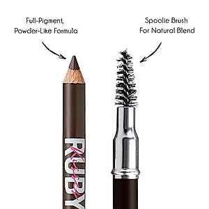 Ruby Kisses GoBrow Eyebrow Pencil, Sharpenable, Longwear, Long Lasting Eyebrow Wooden Pencil for Natural-Looking Brows 3 PACK (Dark Brown)